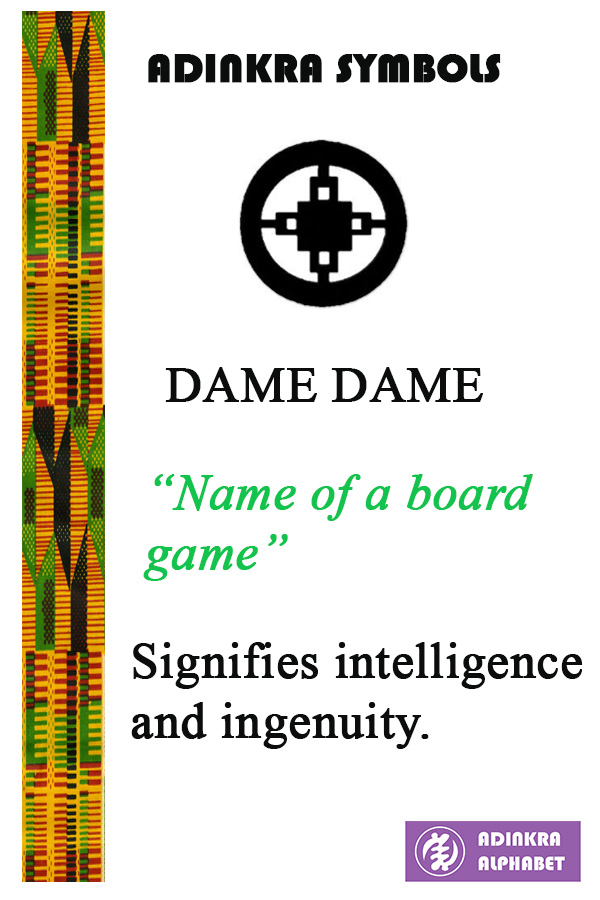 Damedame – Adinkra Alphabet