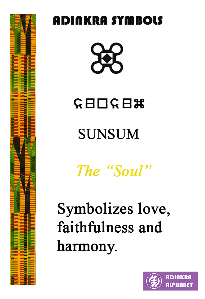 Sunsum – Adinkra Alphabet