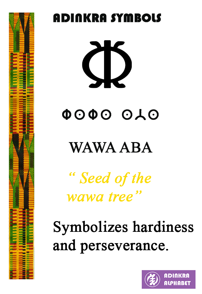 Wawa Aba – Adinkra Alphabet