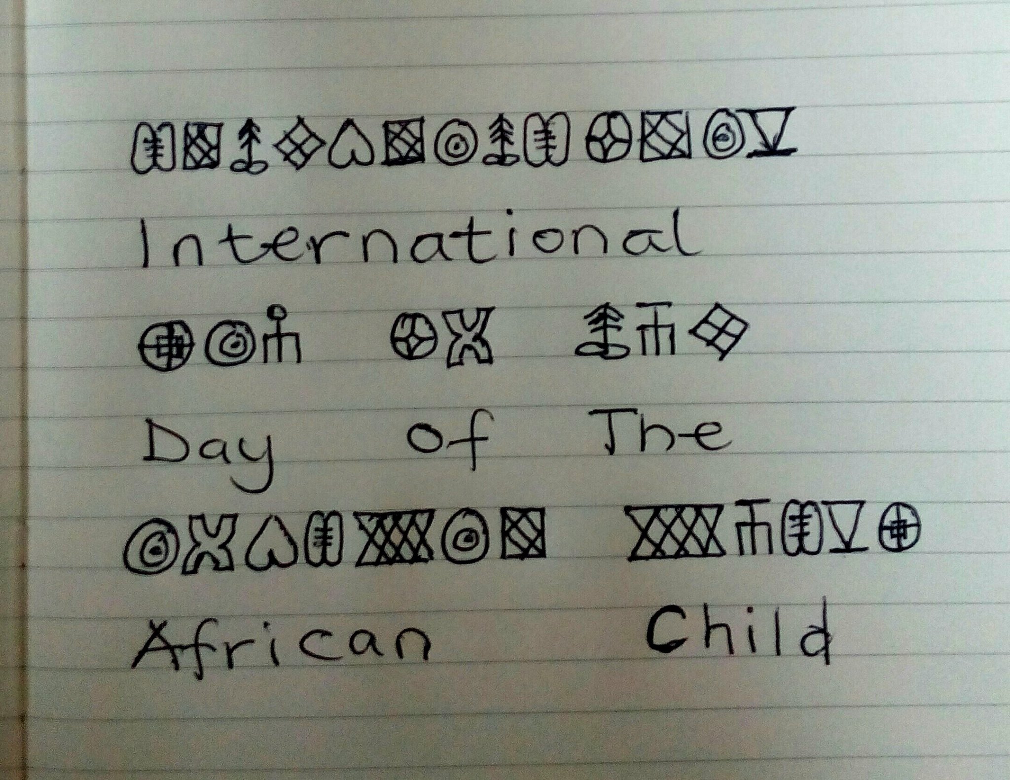 SKT_InternationalDayAfricChild – Adinkra Alphabet