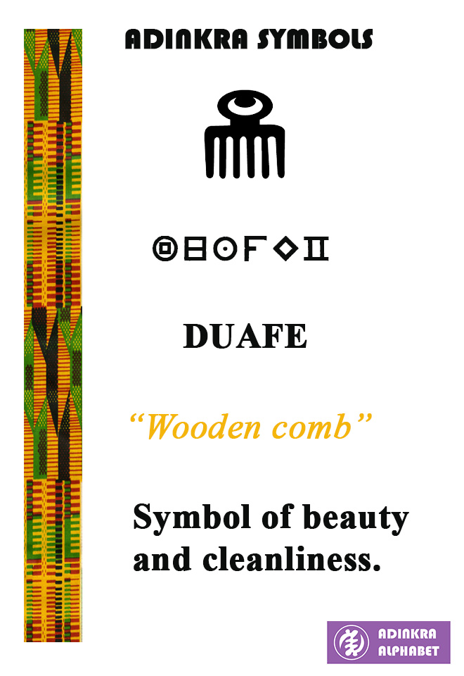 Duafe – Adinkra Alphabet